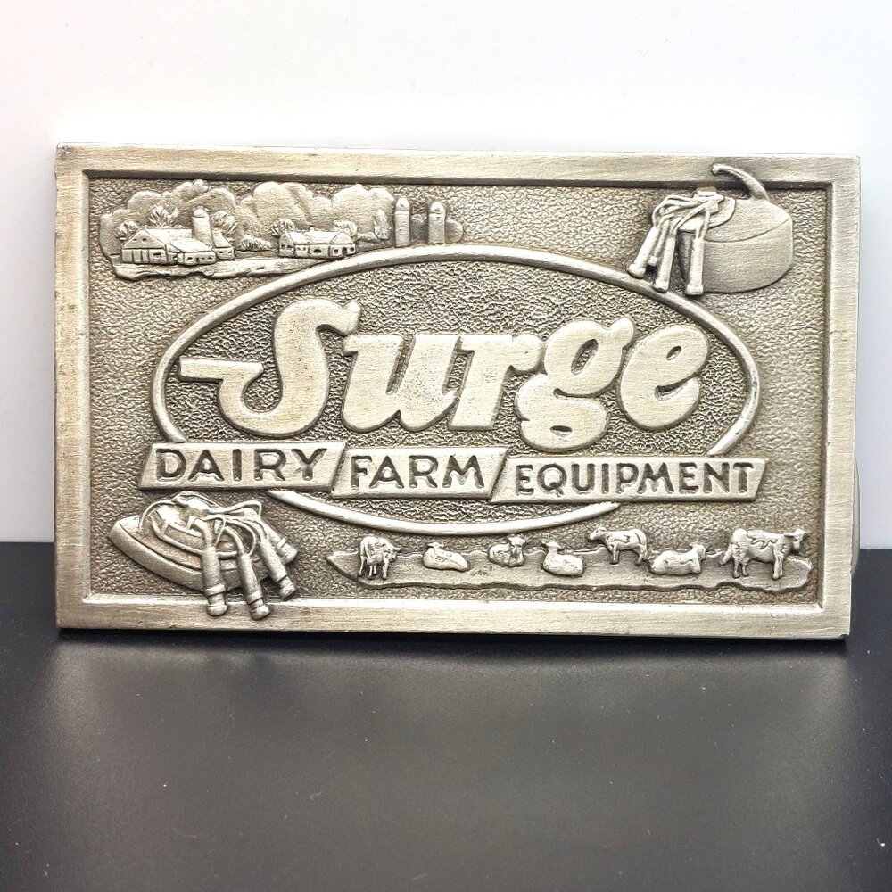 Vintage 1976 Surge Dairy Farm Belt Buckle By Jimm Wat… - Gem